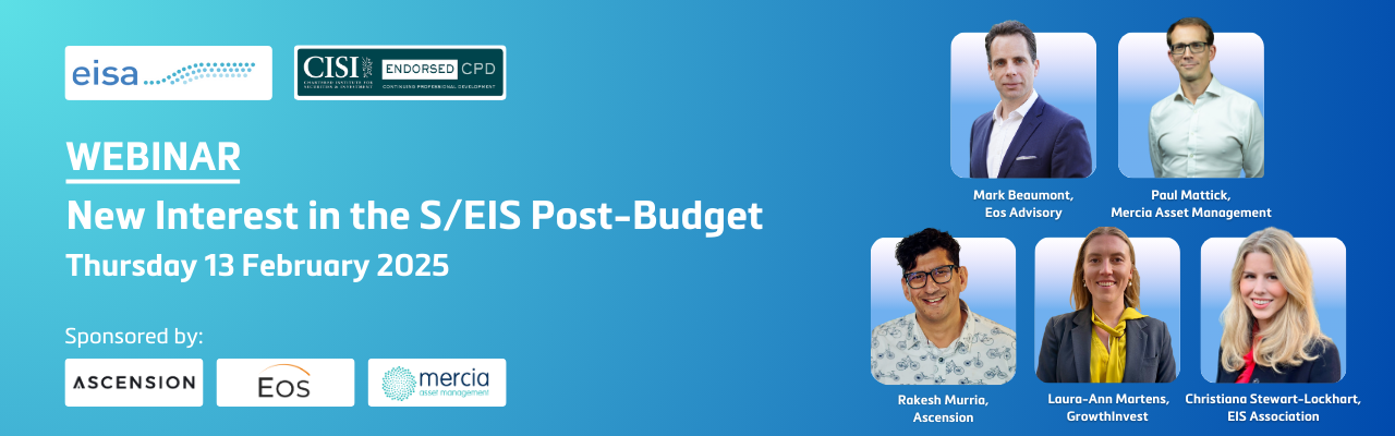 Webinar: New Interest in the S/EIS Post-Budget - EISA